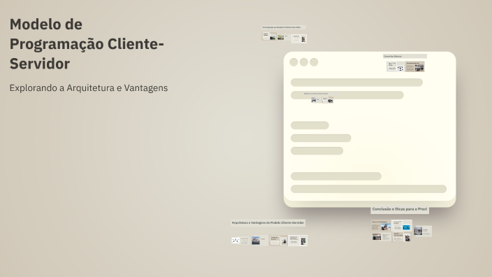 Modelo de Programação Cliente-Servidor by Afonso Ortins on Prezi