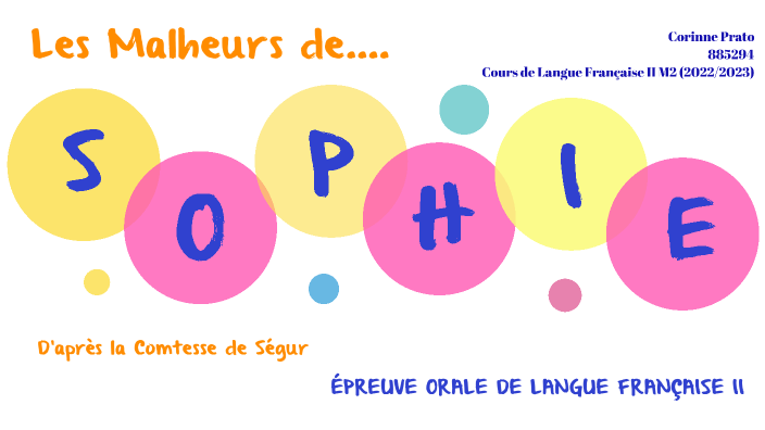 Dossier pédagogique Les Malheurs de Sophie by Corinne Prato on Prezi