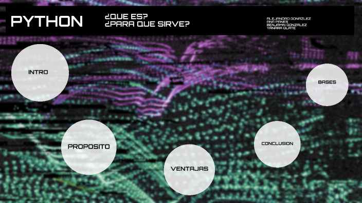 PYTHON by Alejandro Gonzalez on Prezi