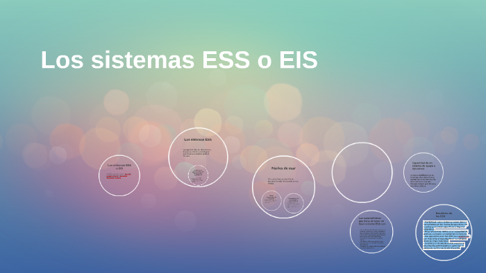 Los sistemas ESS o EIS by Kevin Guerra on Prezi