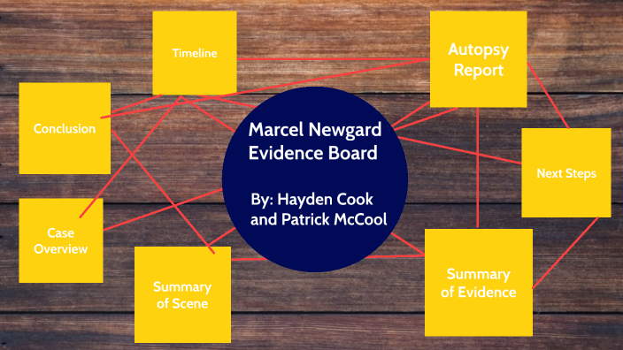 Marcel Newgard Evidence Board by Patrick McCool on Prezi