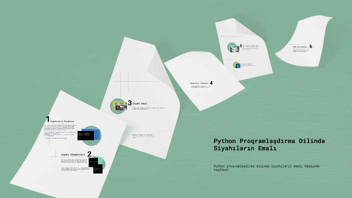 Python Proqramlaşdırma Siyahıların Emalı by Günel Aliyeva on Prezi