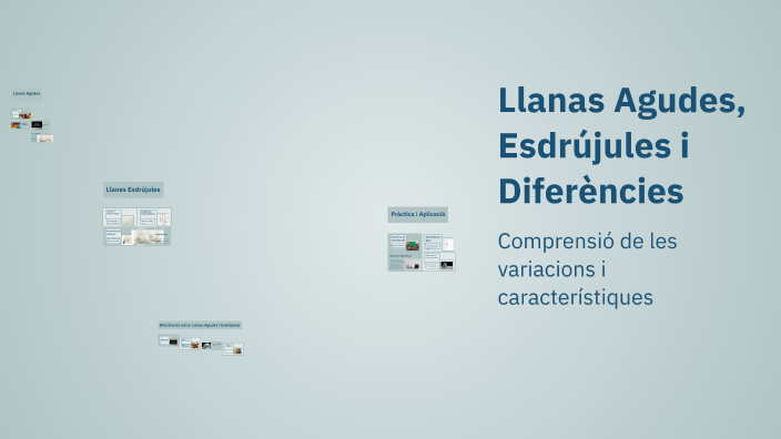 Llanas Agudes, Esdrújules i Diferències by Ibrahim Kattoufi El Morabti ...
