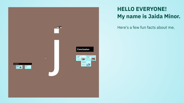 Introduction to Jaida Minor by Jaida Minor on Prezi