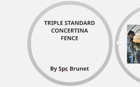 TRIPLE STANDARD CONCERTINA FENCE by Phillip Brunet on Prezi