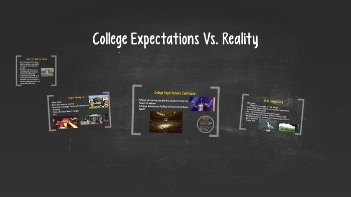 College Expectations Vs. Reality by Nathan Chicoine on Prezi