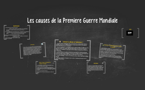 Les causes de la Premiere Guerre Mondiale by Sarra St.Pierre on Prezi