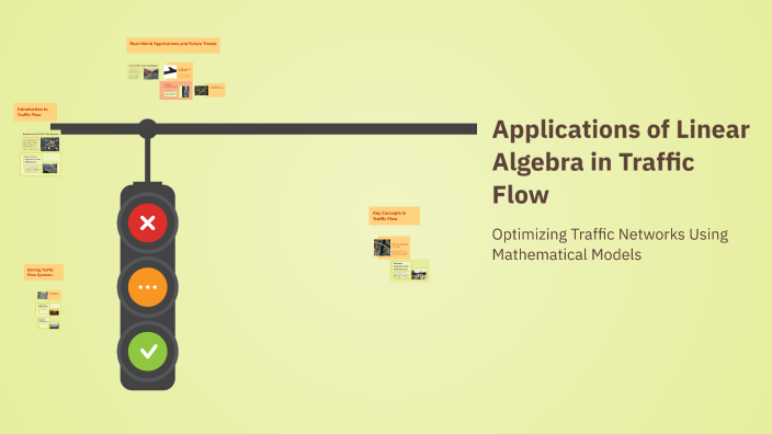 Applications of Linear Algebra in Traffic Flow by Amaan Syed on Prezi
