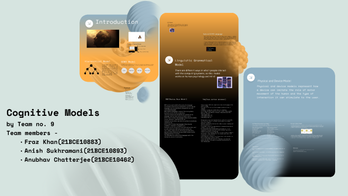 Cognitive Models by Anish Sukhramani on Prezi