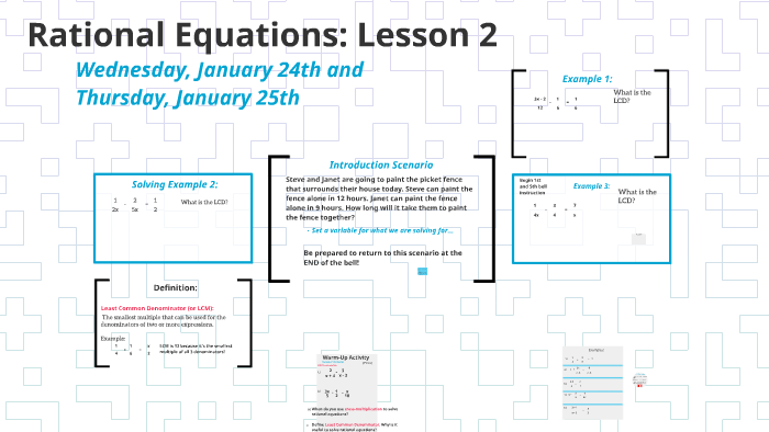 Rational Equations: Lesson 2 by Ms. Toepfer on Prezi