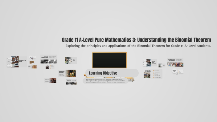 Grade 11 A-Level Pure Mathematics 3: Understanding the Binomial Theorem ...