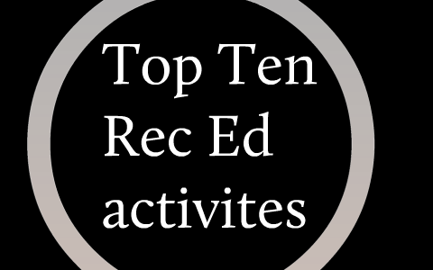Top 10 Rec Ed activites by Calvin Cruickshank on Prezi