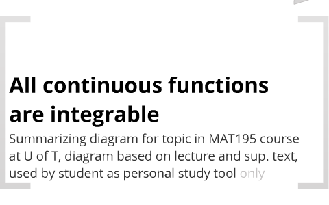 All continuous functions are integrable proof by Tina Han on Prezi