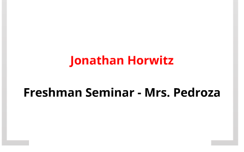 My Personality by Jonathan Horwitz on Prezi