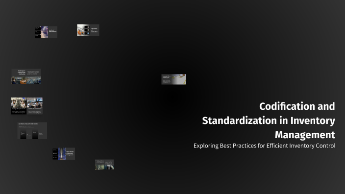Codification and Standardization in Inventory Management by Meng ...