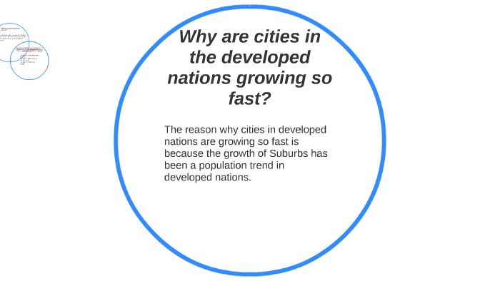 Why are cities in the developed nations growing so fast? by on Prezi