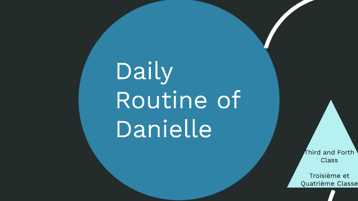 Ma Journée Typique- Daily Routine Project by Danielle Paquette on Prezi