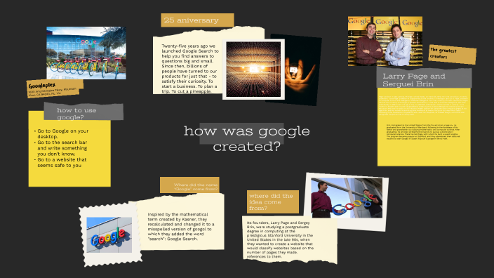 como se creo google? by JULIÁN TARULLA on Prezi