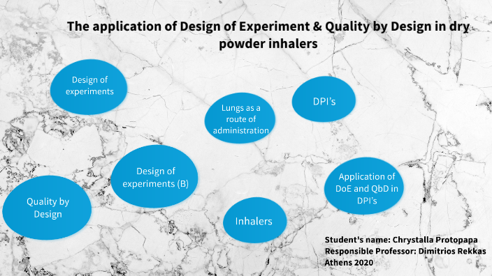 The application of Design of Experiment & Quality by Design in dry ...