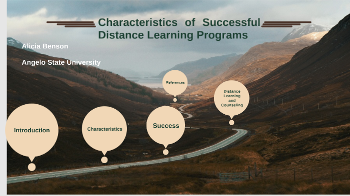Characteristics of Successful Distance Learning Programs by Alicia ...