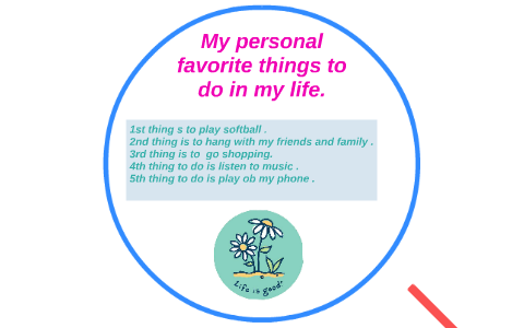 My personal favorite things to do in my life. by Madi Butler on Prezi