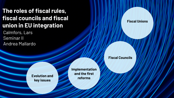 The roles of fiscal rules, fiscal councils and fiscal union in EU ...