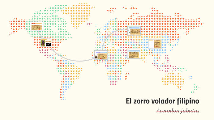 El zorro volador filipino (Acerodon jubatus), es un raro mur by paula ...