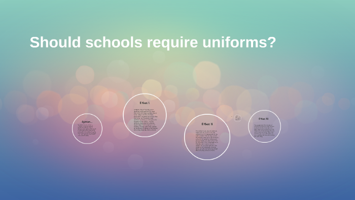 Should schools require uniforms? by Amber Dockery on Prezi
