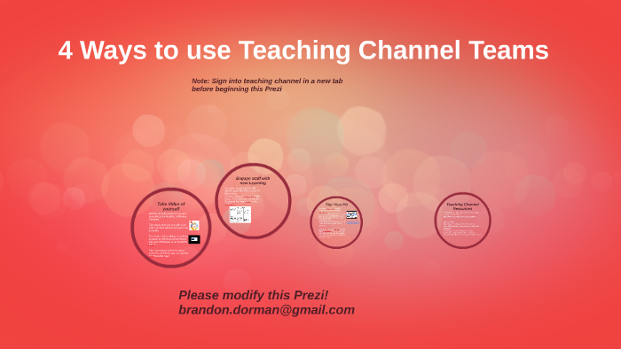 4 Ways to use Teaching Channel by Brandon Dorman on Prezi