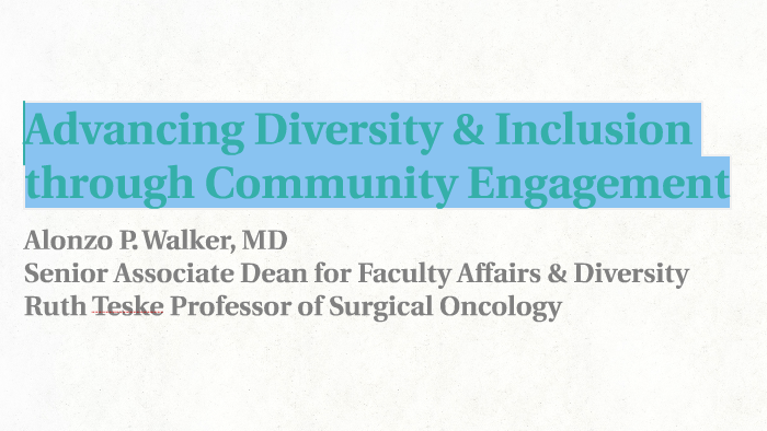 Advancing Diversity & Inclusion through Community Engagement by Ciara ... Advancing Diversity & Inclusion through Community Engagement by Ciara ...