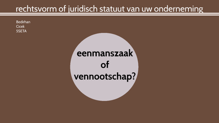 rechtsvorm of juridisch statuut van uw onderneming by Bedirhan Cicek on ...