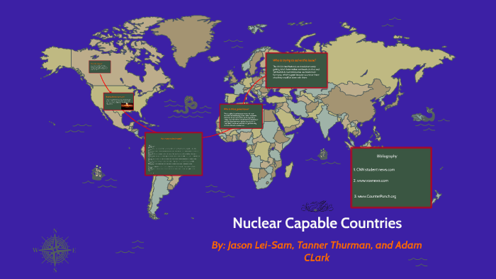 Nuclear Capable Countries by jason lei sam