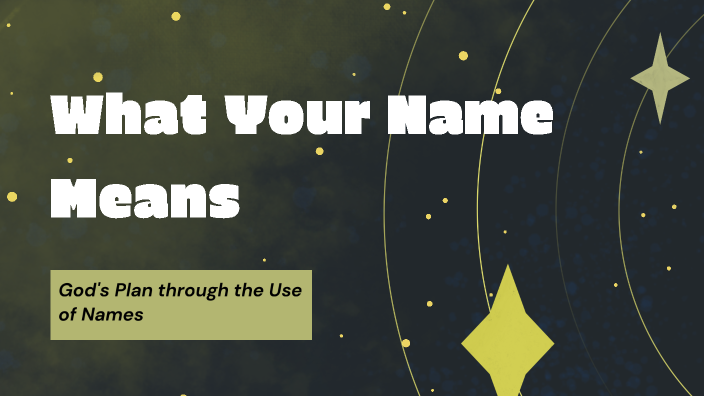 The Meaning Behind Your Name by Adam Miller on Prezi