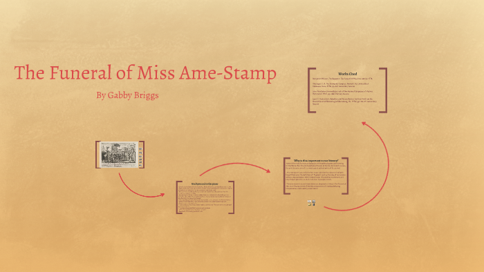 The Funeral of Miss Ame-Stamp by Gabby Briggs on Prezi