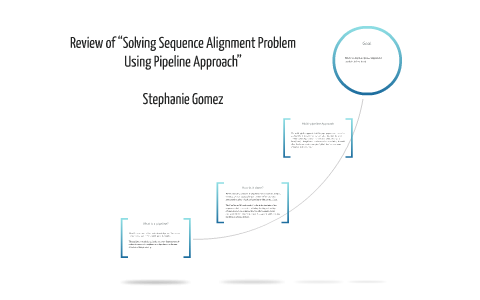 Review of “Solving Sequence Alignment Problem Pipeline Appro by Stephanie Gomez on Prezi