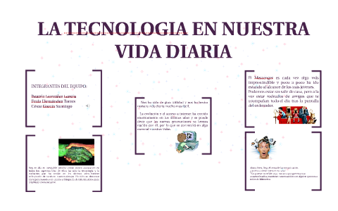 LA TECNOLOGIA EN NUESTRA VIDA DIARIA by beatriz gonzalez garcia on Prezi