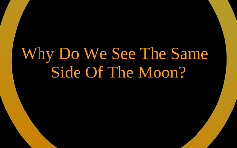 Why do we see the same side of the moon? by Emily Russell on Prezi
