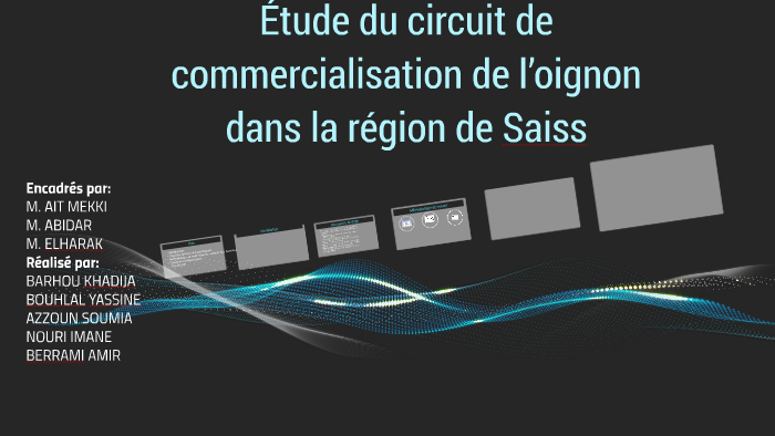 Étude du circuit de commercialisation de l’oignon dans la ré by barhou ...