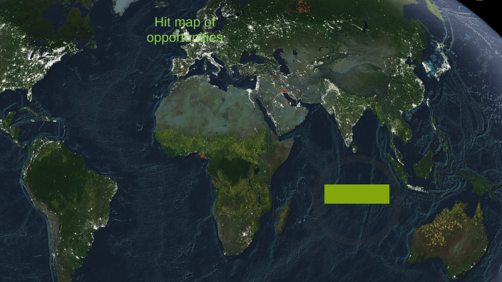 Hit map by on Prezi