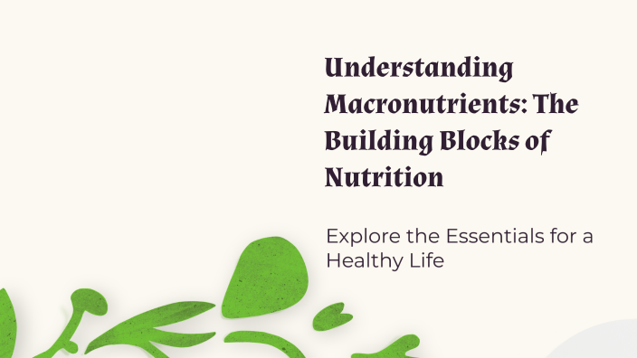 Understanding Macronutrients: The Building Blocks of Nutrition by ...