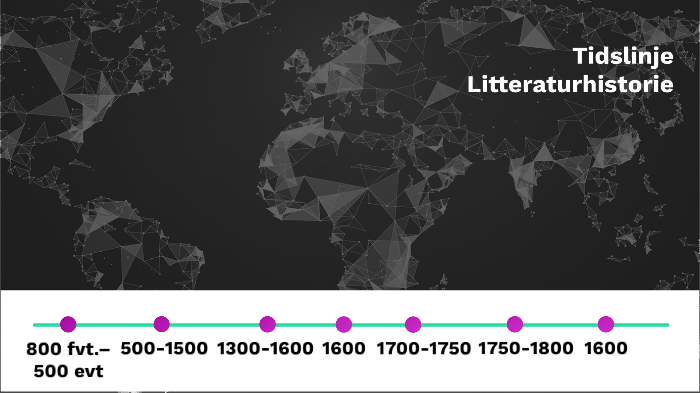 Litteraturhistorie tidslinje by Sander Torgersen on Prezi