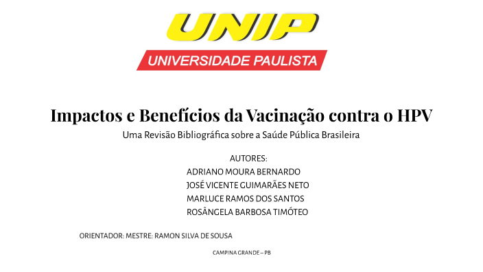 TCC Enfermagem UNIP 2025 by Vicente Neto on Prezi