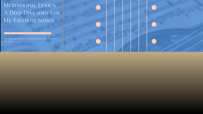 Meaningful Lyrics: A Deep Dive into 5 of My Favorite Songs by patricia ...