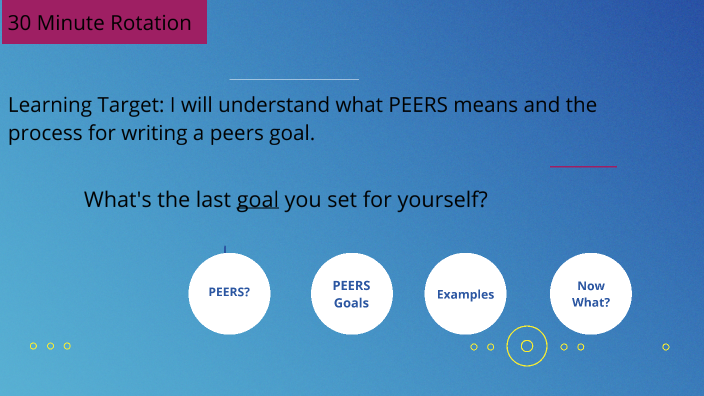 PEERS Goals by Brooke Hasleiet on Prezi