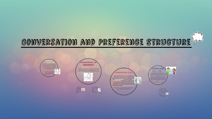 Conversation And Preference Structure By Agustina González On Prezi