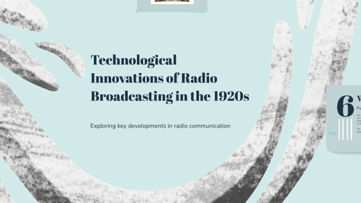 Technological Innovations of Radio Broadcasting in the 1920s by Gurman ...