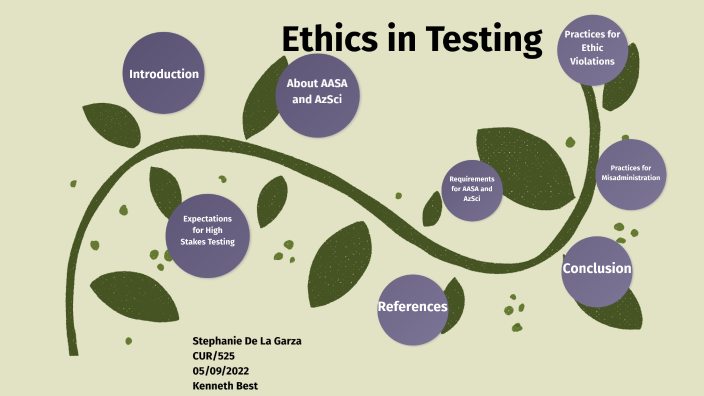Ethics in Testing by Stephanie De La Garza on Prezi