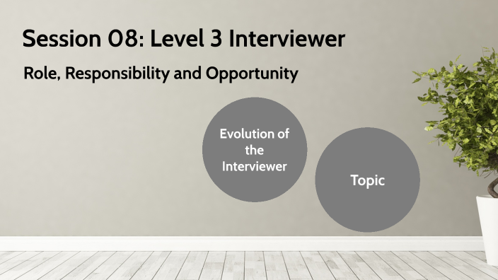 Session 08: Level 3 Interviewer by Kristina Porter on Prezi