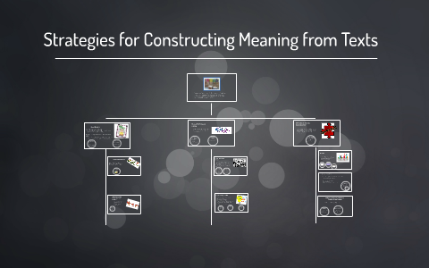 Strategies for Constructing Meaning from Texts by Timmesha Jones on Prezi