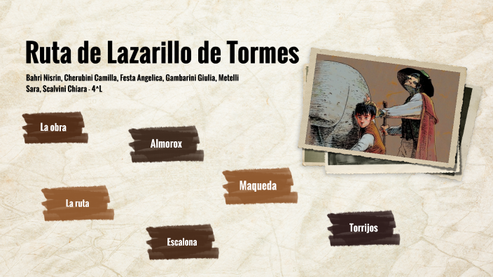 Ruta de Lazarillo de Tormes by CHERUBINI CAMILLA on Prezi